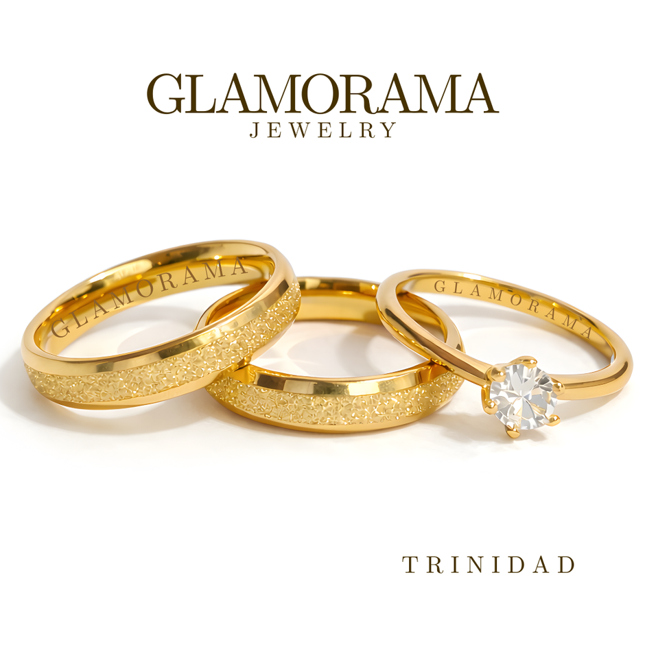 Wedding Gold Ring Set – Glamorama Jewelry